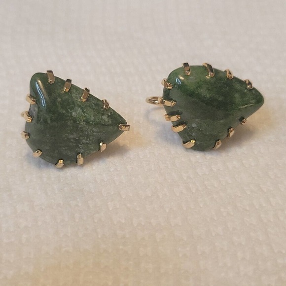 Kramar | Jewelry | Vintage Kramer Earrings Natural Stone Clip On ...
